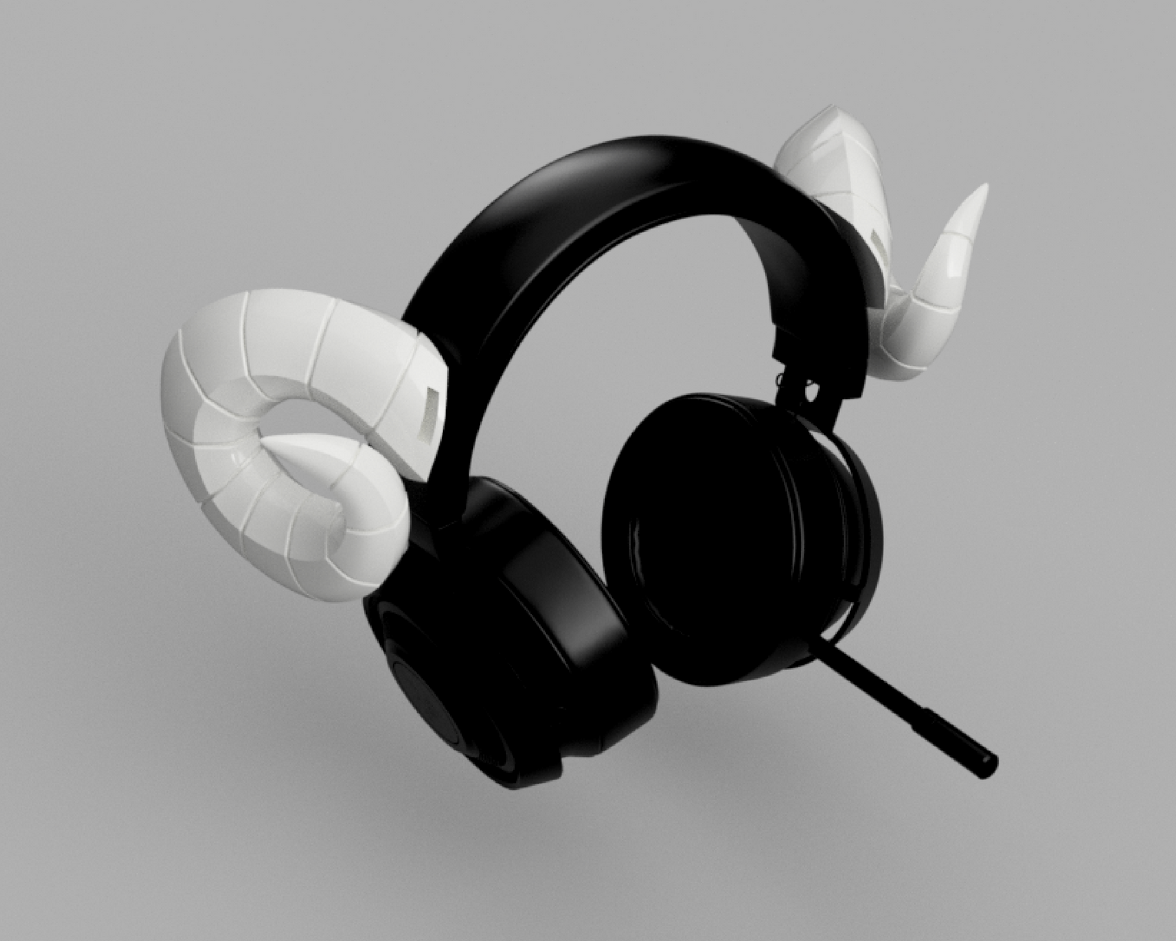 Ram Headphone Horns 3D Model STL File – Porzellan Props