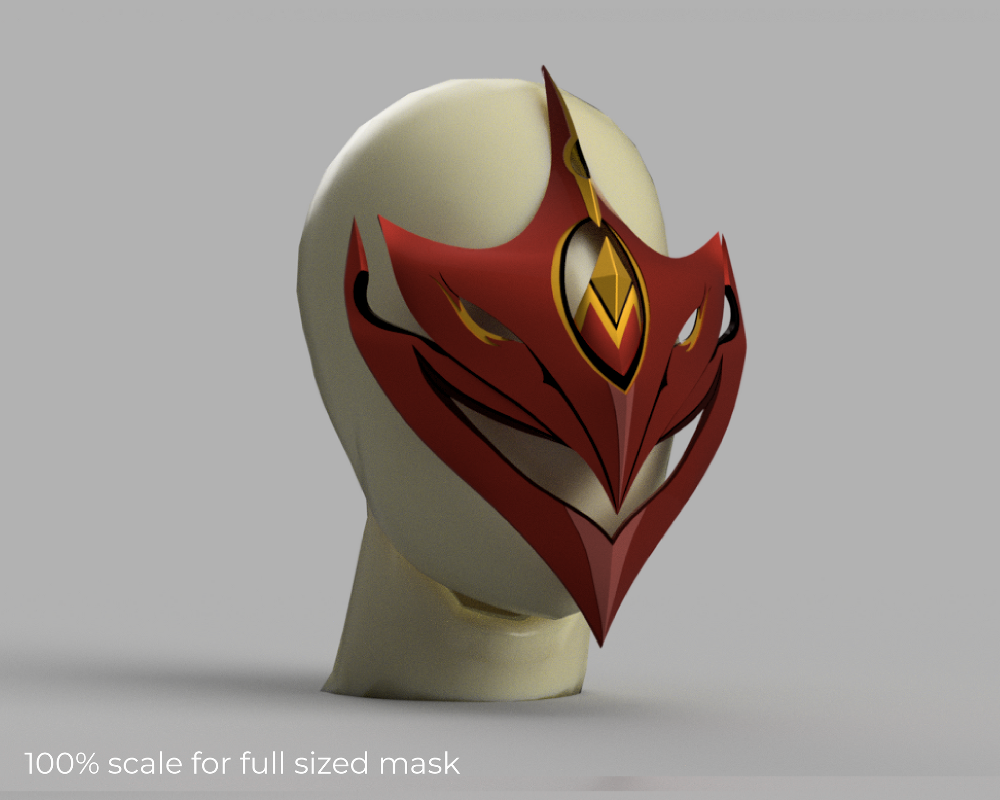 Genshin Impact Tartaglia Childe Cosplay Mask 3D Model STL File ...
