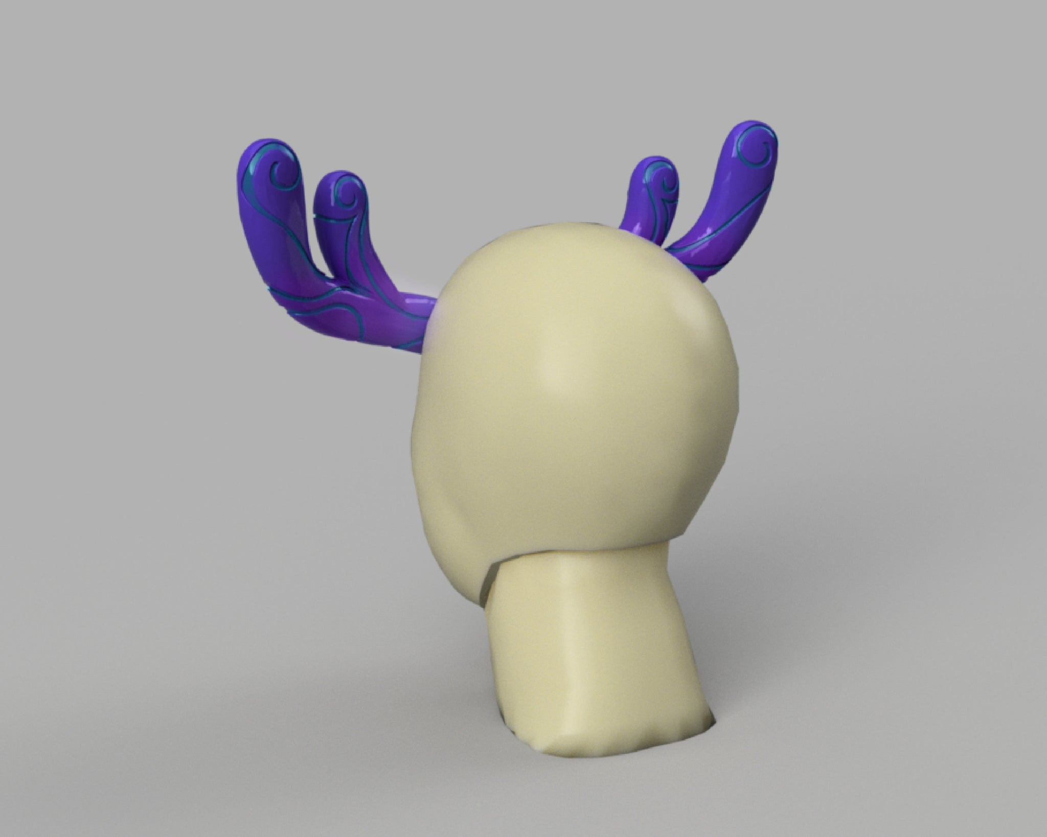 League of Legends LoL Spirit Blossom Lillia Cosplay Antlers 3D Model S ...